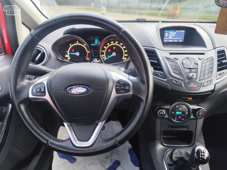 Red Ford Fiesta 2015 in Siauliai, with an engine capacity of 1.50 L and mileage of 159 thousand km for 4500 €, photo 13 on AUTOMOTO.COM.LV