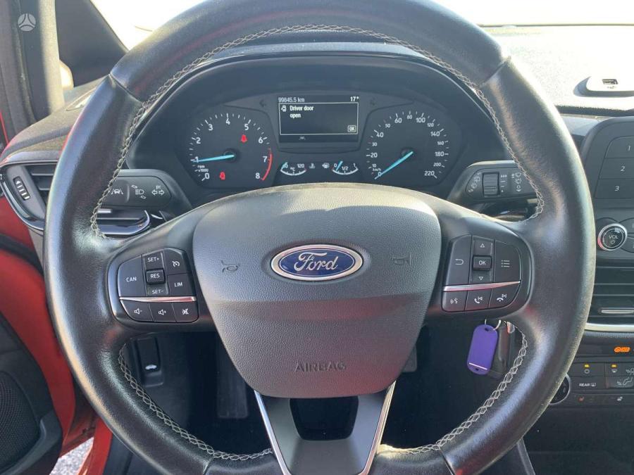 Red Ford Fiesta 2018 in Vilnius, with an engine capacity of 1.08 L and mileage of 100 thousand km for 6900 €, photo 13 on AUTOMOTO.COM.LV