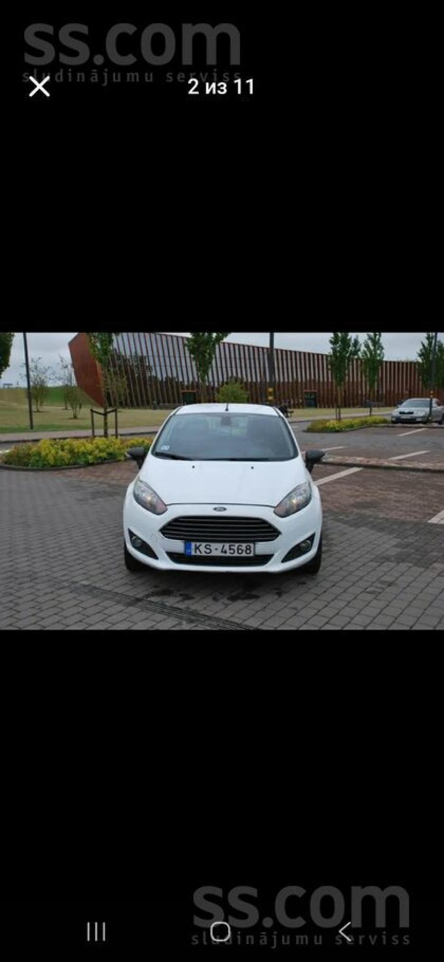 Balts Ford Fiesta 2013 Tukums, ar dzinēja tilpumu 1.50 L un nobraukumu 0 tūkst. km par 1950 €, foto 3 vietnē AUTOMOTO.COM.LV