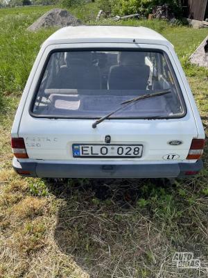 White Ford Fiesta 1986 in Silute, with an engine capacity of 1.60 L and mileage of 243 thousand km for 1990 €, photo 6 on AUTOMOTO.COM.LV