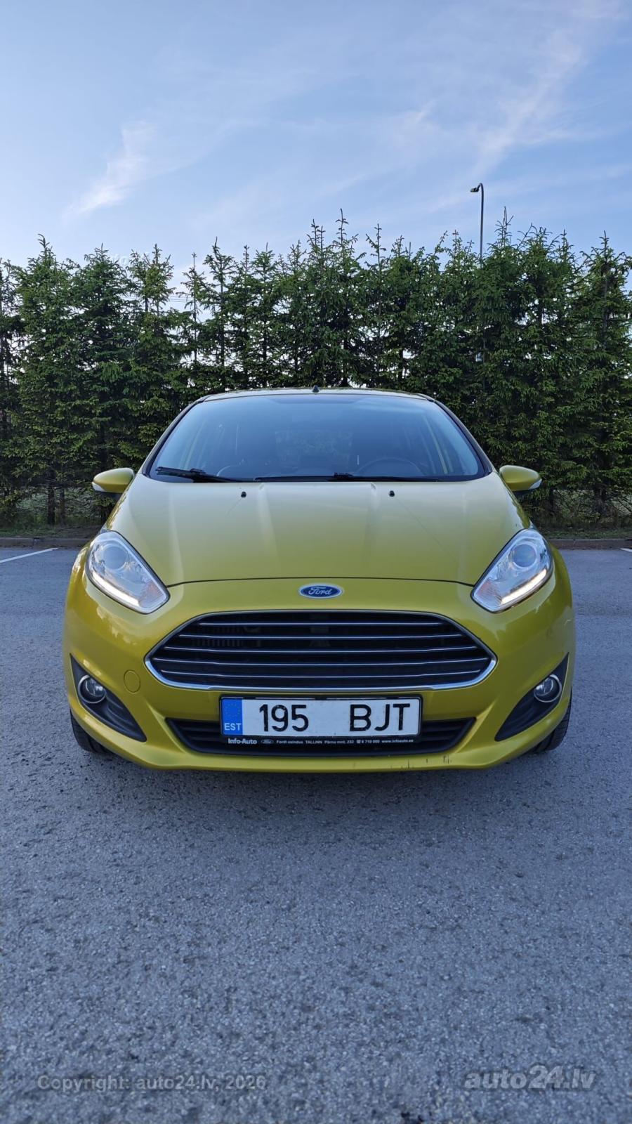 Dzeltens Ford Fiesta 2013 Tallina, ar dzinēja tilpumu 1.00 L un nobraukumu 239 tūkst. km par 3450 €, foto 1 vietnē AUTOMOTO.COM.LV