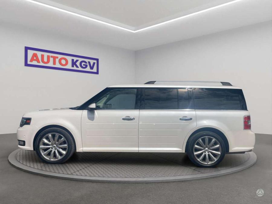 White Ford Flex 2014 in Vilnius, with an engine capacity of 3.50 L and mileage of 210 thousand km for 11499 €, photo 3 on AUTOMOTO.COM.LV