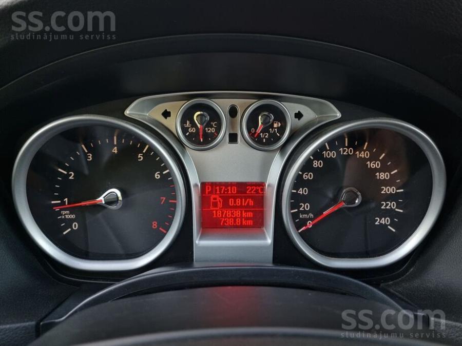 Black Ford Focus 2008 in Ogre, with an engine capacity of 2.00 L and mileage of 188 thousand km for 3350 €, photo 21 on AUTOMOTO.COM.LV