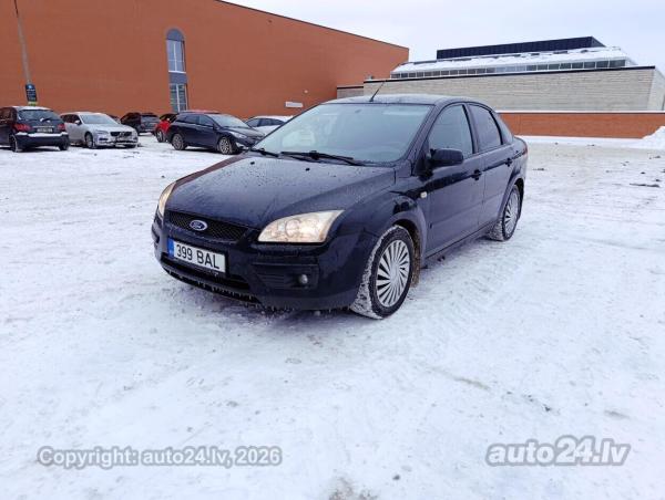 Black Ford Focus 2007 in Tallinn, with an engine capacity of 1.60 L and mileage of 287 thousand km for 1499 €, photo 1 on AUTOMOTO.COM.LV