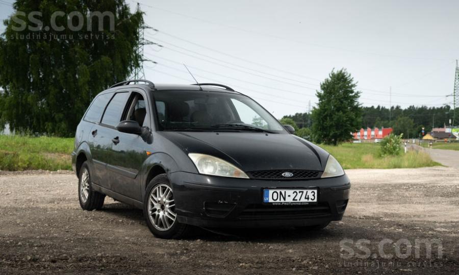 Melns Ford Focus 2004 Rīga, ar dzinēja tilpumu 1.80 L un nobraukumu 322 tūkst. km par 500 €, foto 1 vietnē AUTOMOTO.COM.LV