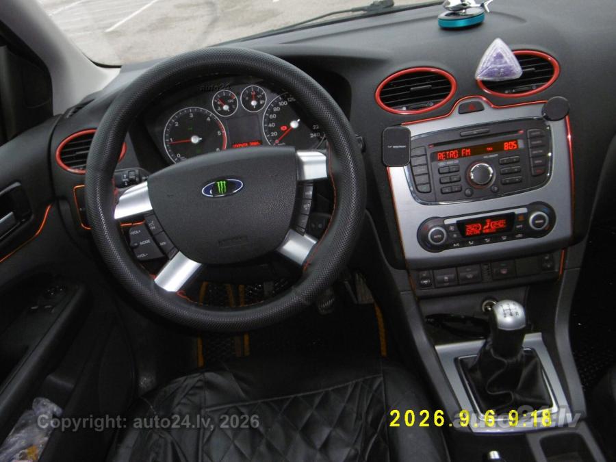 Black Ford Focus 2008 in Tallinn, with an engine capacity of 1.80 L and mileage of 405 thousand km for 2200 €, photo 13 on AUTOMOTO.COM.LV