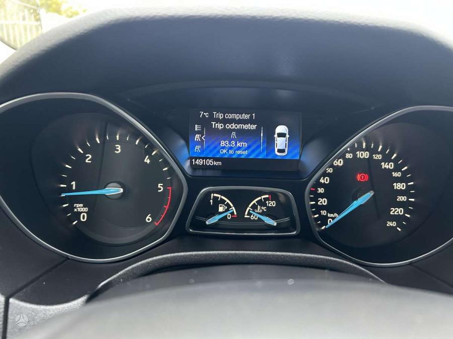 Black Ford Focus 2014 in Marijampole, with an engine capacity of 1.56 L and mileage of 149 thousand km for 4250 €, photo 16 on AUTOMOTO.COM.LV