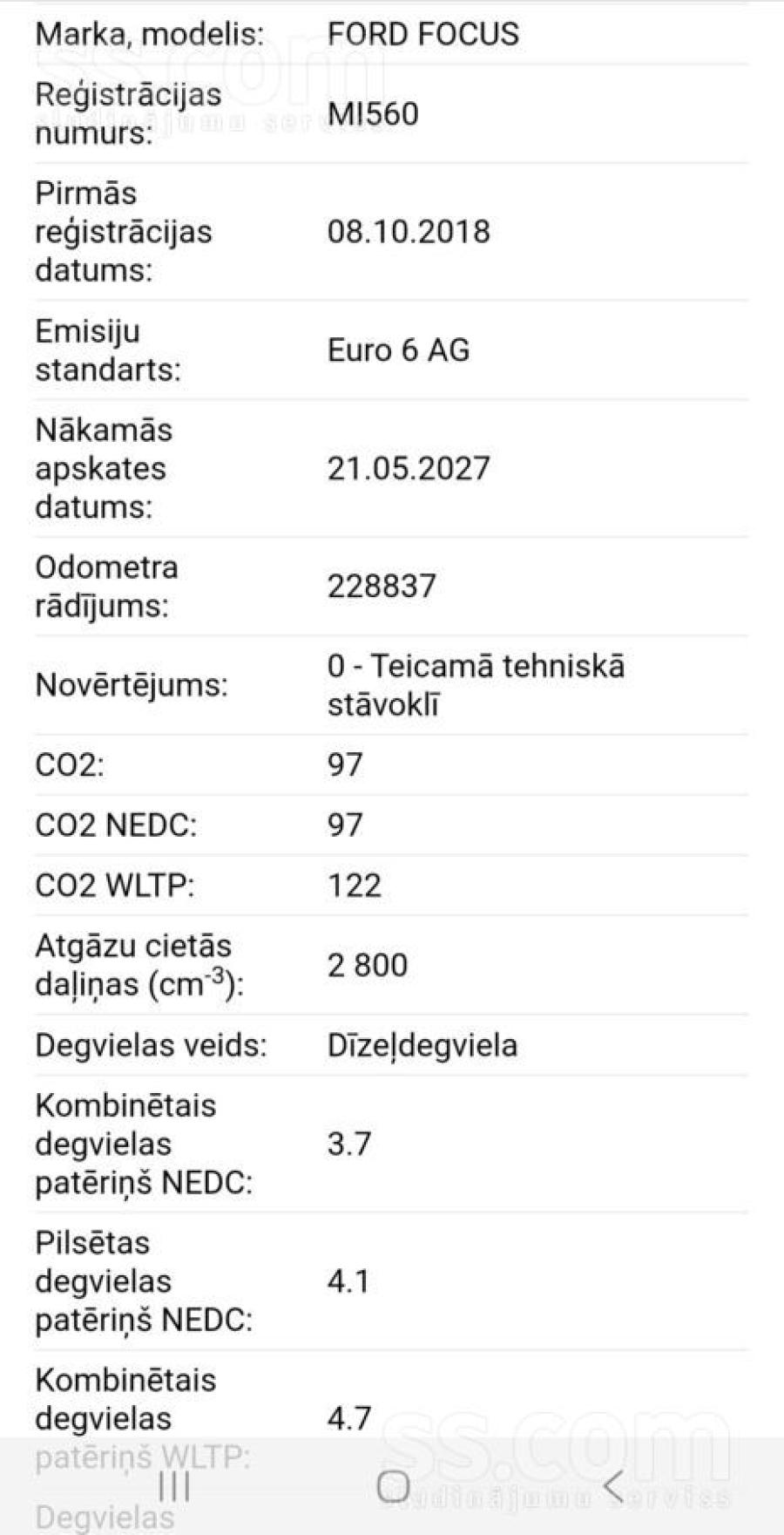 Melns Ford Focus 2018 Ventspils, ar dzinēja tilpumu 1.50 L un nobraukumu 234 tūkst. km par 8600 €, foto 32 vietnē AUTOMOTO.COM.LV
