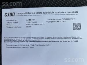 Blue Ford Focus 2009 in Talsi, with an engine capacity of 1.60 L and mileage of 189 thousand km for 3500 €, photo 13 on AUTOMOTO.COM.LV