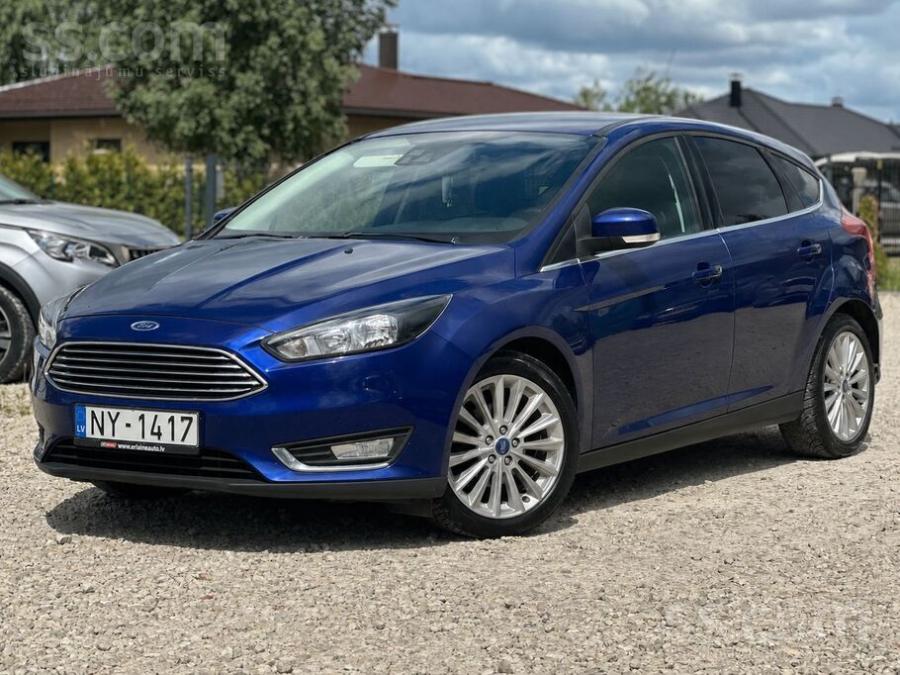 Blue Ford Focus 2016 in Jelgava, with an engine capacity of 1.50 L and mileage of 0 thousand km for 4990 €, photo 1 on AUTOMOTO.COM.LV