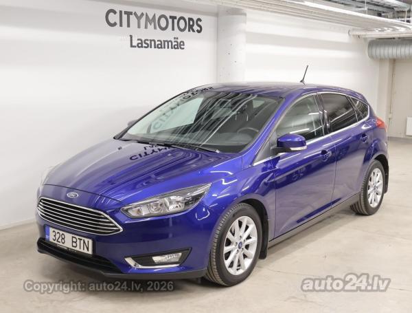 Zils Ford Focus 2017 Tallina, ar dzinēja tilpumu 1.00 L un nobraukumu 114 tūkst. km par 6900 €, foto  vietnē AUTOMOTO.COM.LV