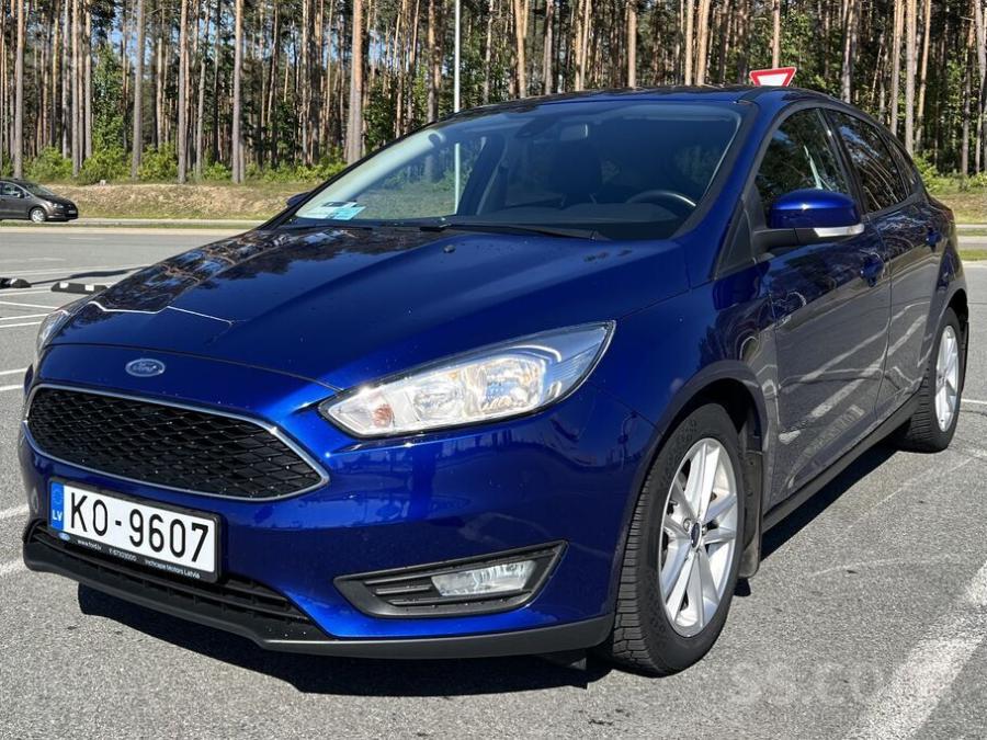 Blue Ford Focus 2017 in Riga, with an engine capacity of 1.50 L and mileage of 58 thousand km for 6800 €, photo 1 on AUTOMOTO.COM.LV