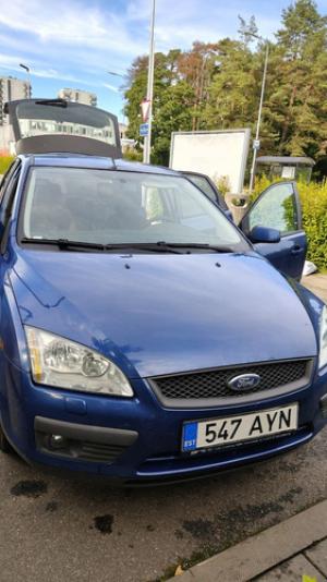 Zils Ford Focus 2007 Tallina, ar dzinēja tilpumu 1.50 L un nobraukumu 179 tūkst. km par 1500 €, foto  vietnē AUTOMOTO.COM.LV