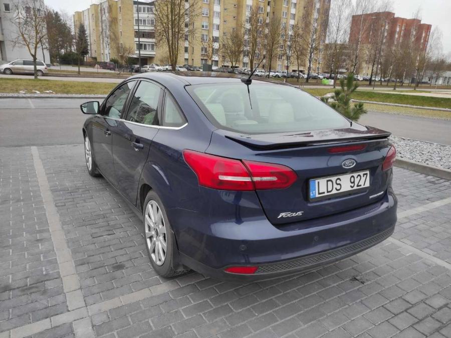 Blue Ford Focus 2017 in Kaunas, with an engine capacity of 2.00 L and mileage of 104 thousand km for 5900 €, photo 4 on AUTOMOTO.COM.LV