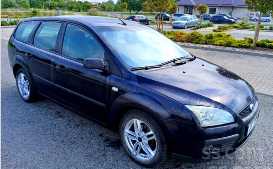 Blue Ford Focus 2006 in Cesis, with an engine capacity of 1.60 L and mileage of 140 thousand km for 1450 €, photo 2 on AUTOMOTO.COM.LV