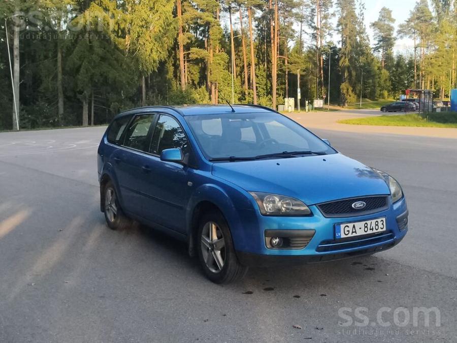 Blue Ford Focus 2006 in Madona, with an engine capacity of 1.60 L and mileage of 203 thousand km for 1300 €, photo 1 on AUTOMOTO.COM.LV