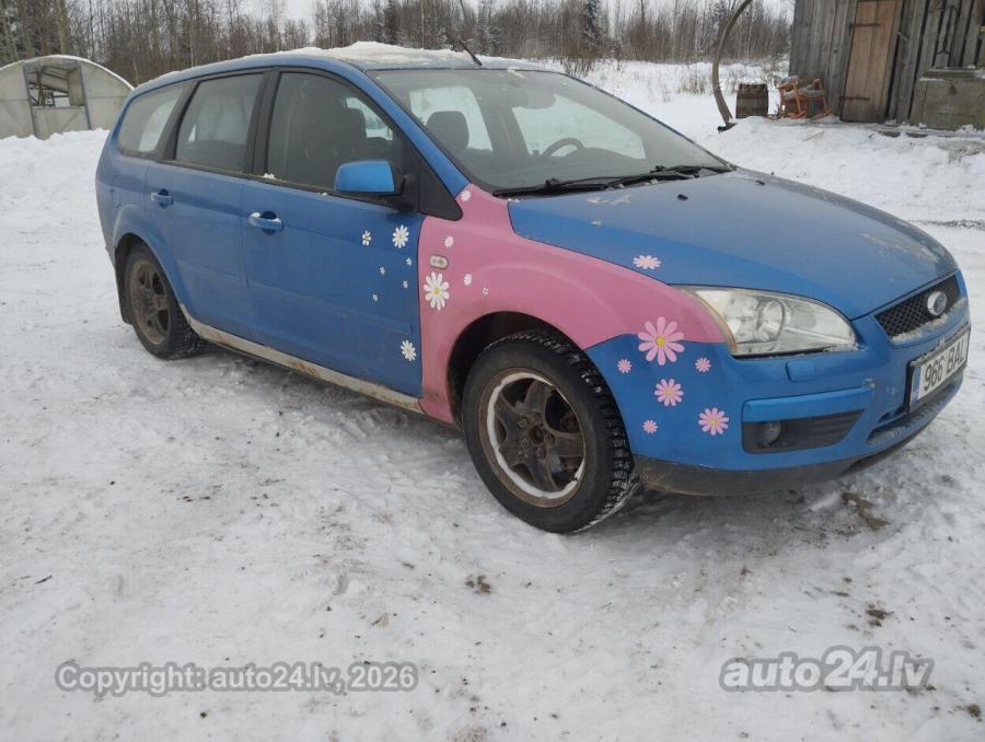 Blue Ford Focus 2007 in Tallinn, with an engine capacity of 1.60 L and mileage of 0 thousand km for 600 €, photo 1 on AUTOMOTO.COM.LV
