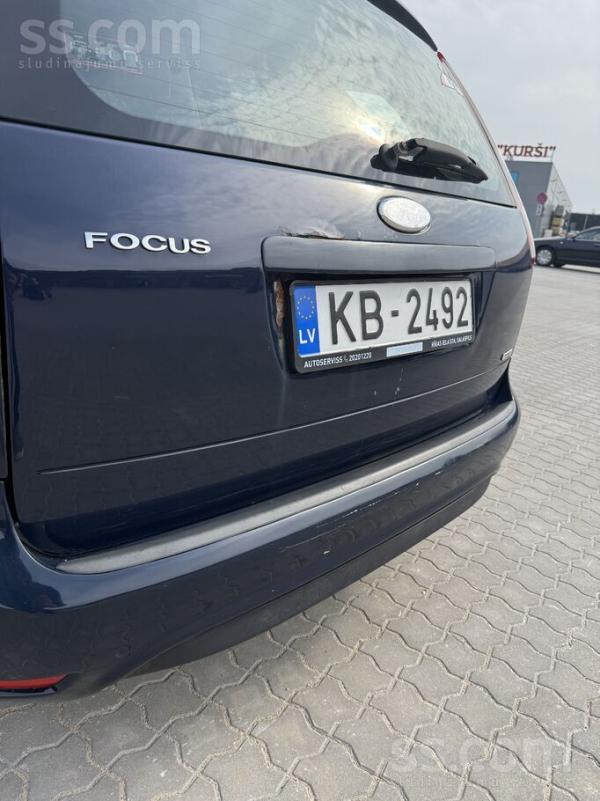 Blue Ford Focus 2009 in Liepaja, with an engine capacity of 1.60 L and mileage of 413 thousand km for 1600 €, photo 9 on AUTOMOTO.COM.LV