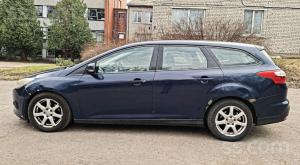 Blue Ford Focus 2012 in Riga, with an engine capacity of 1.60 L and mileage of 0 thousand km for 1500 €, photo 4 on AUTOMOTO.COM.LV