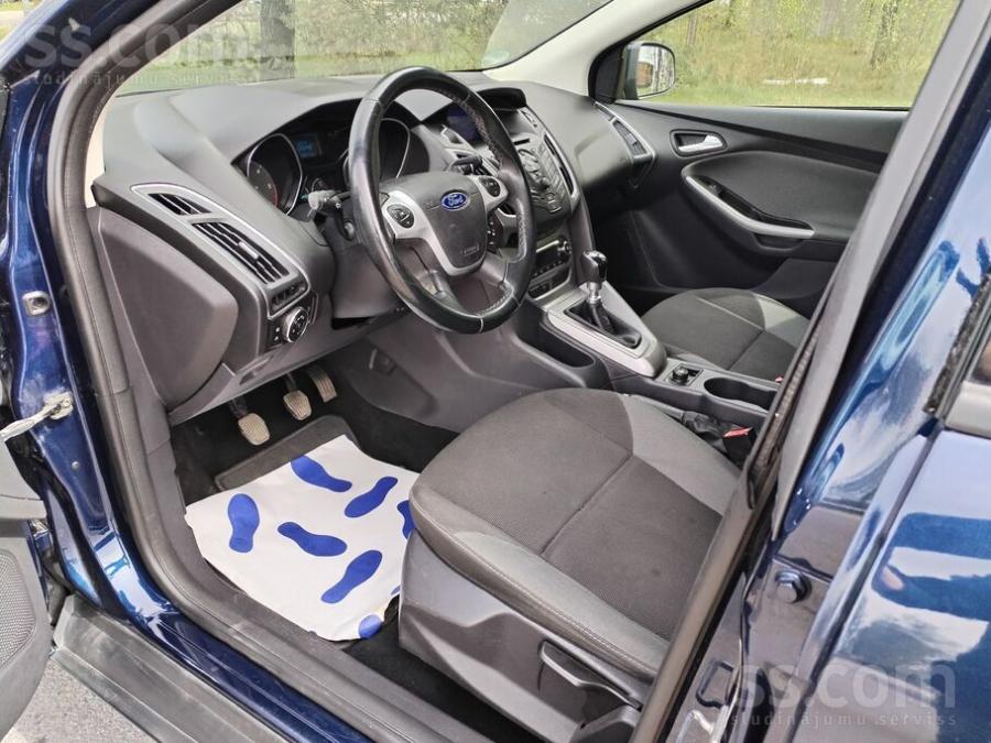 Blue Ford Focus 2012 in Riga, with an engine capacity of 1.60 L and mileage of 208 thousand km for 3650 €, photo 15 on AUTOMOTO.COM.LV