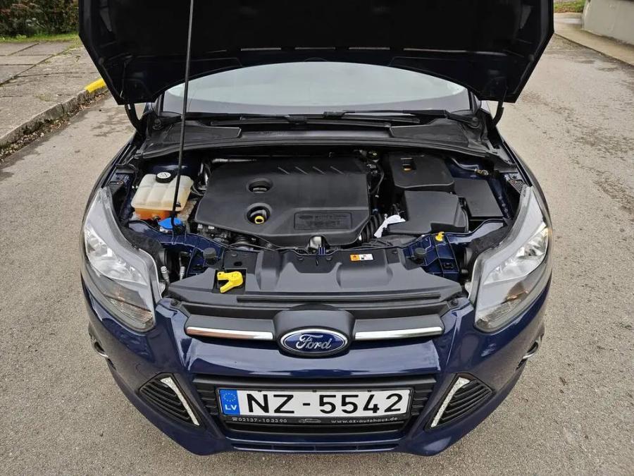 Blue Ford Focus 2012 in Jekabpils, with an engine capacity of 1.60 L and mileage of 276 thousand km for 4590 €, photo 24 on AUTOMOTO.COM.LV