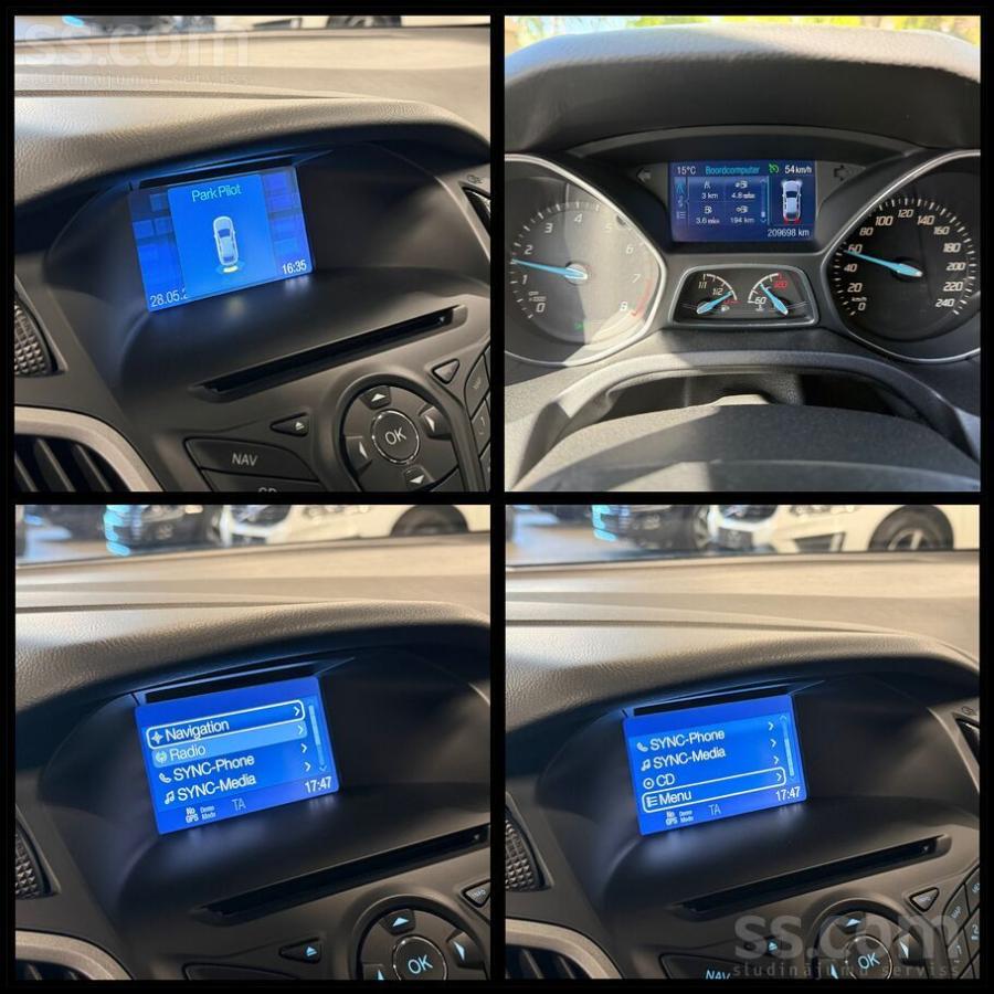 Blue Ford Focus 2013 in Jurmala, with an engine capacity of 1.00 L and mileage of 210 thousand km for 3990 €, photo 27 on AUTOMOTO.COM.LV