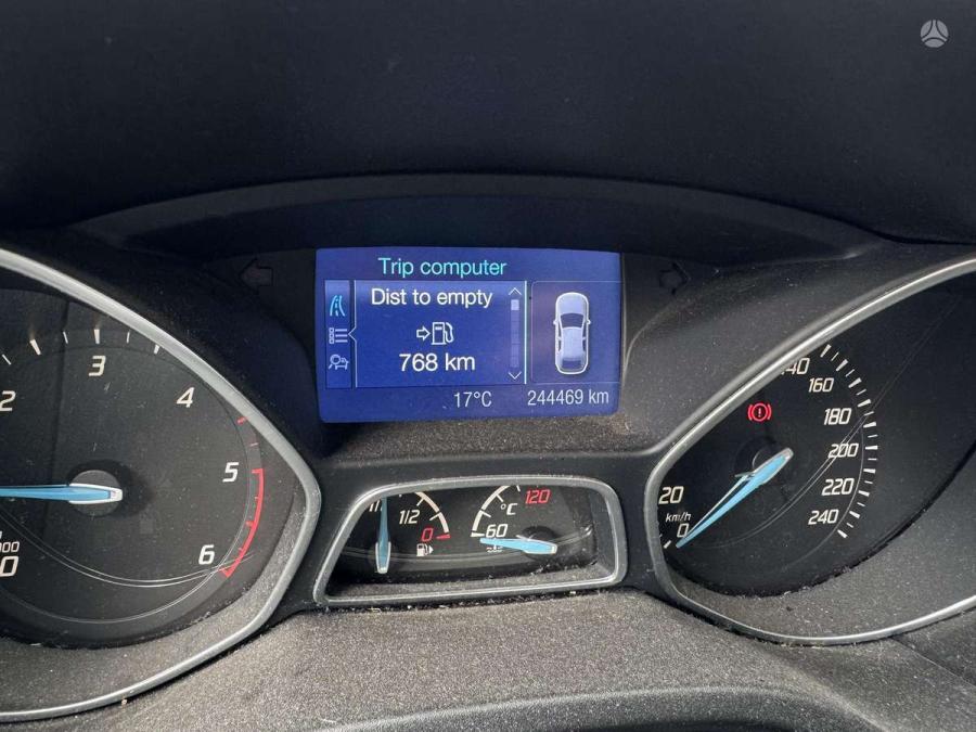 Blue Ford Focus 2013 in Alytus, with an engine capacity of 1.60 L and mileage of 244 thousand km for 2750 €, photo 27 on AUTOMOTO.COM.LV