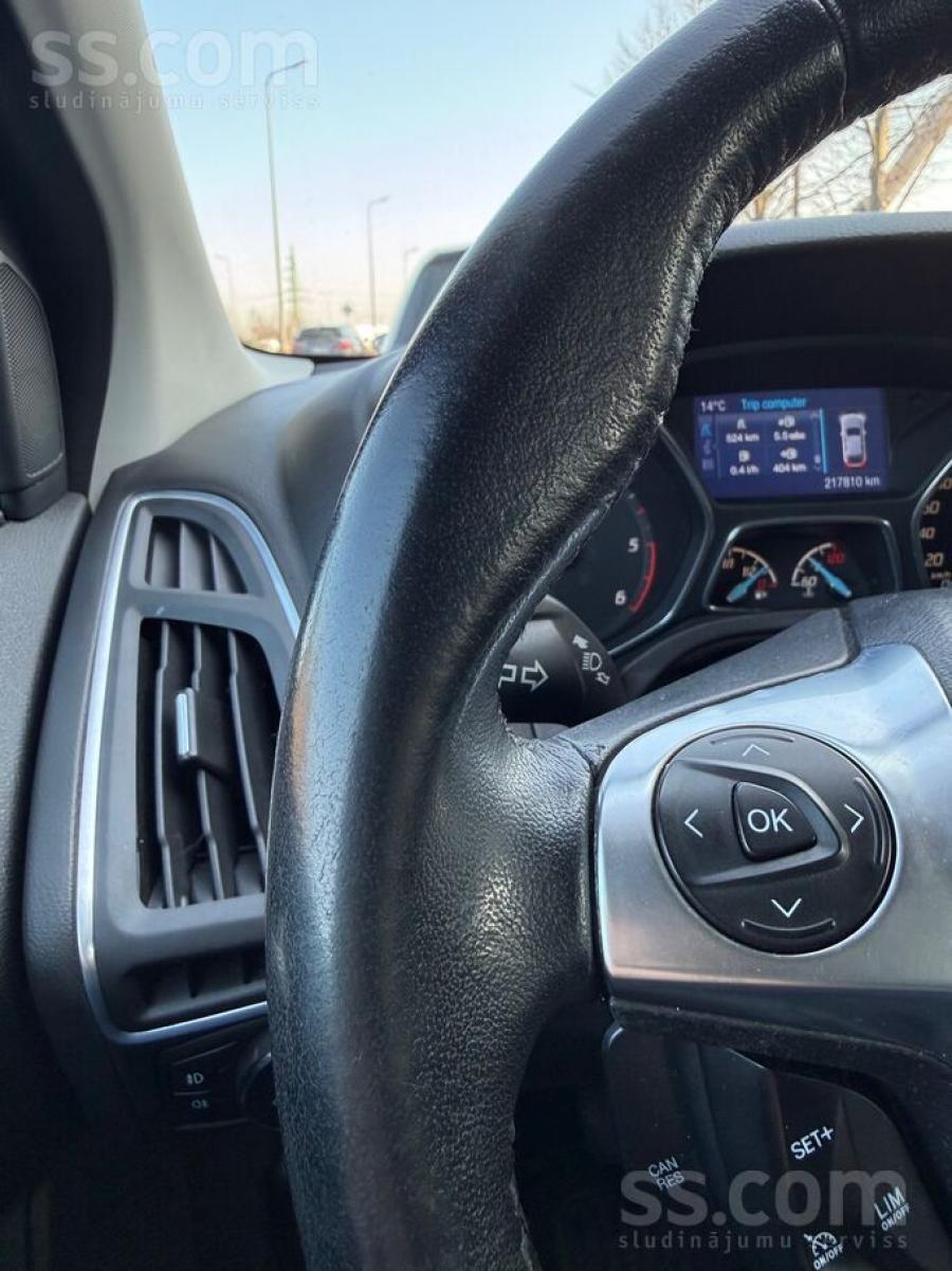 Blue Ford Focus 2014 in Riga, with an engine capacity of 1.60 L and mileage of 217 thousand km for 4650 €, photo 19 on AUTOMOTO.COM.LV