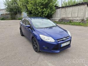 Blue Ford Focus 2014 in Riga, with an engine capacity of 1.60 L and mileage of 299 thousand km for 1390 €, photo  on AUTOMOTO.COM.LV