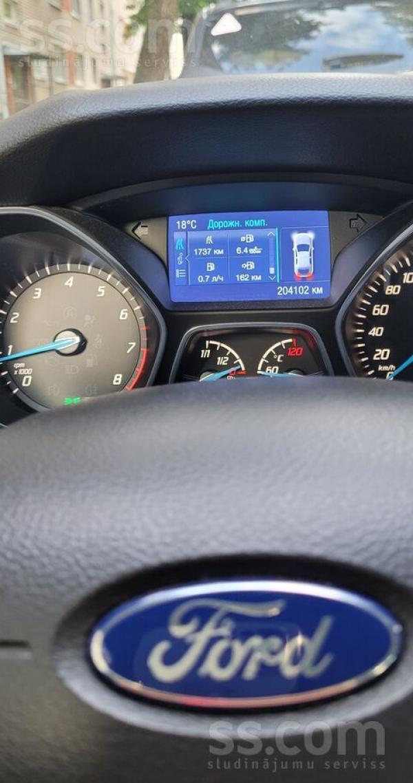 Blue Ford Focus 2014 in Riga, with an engine capacity of 1.00 L and mileage of 204 thousand km for 3750 €, photo 4 on AUTOMOTO.COM.LV