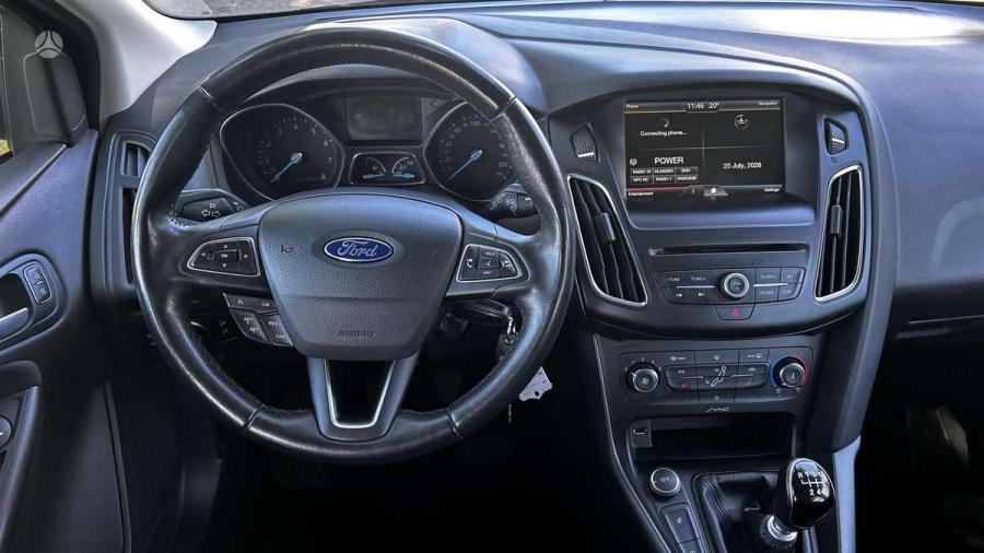 Blue Ford Focus 2015 in Utena, with an engine capacity of 1.00 L and mileage of 260 thousand km for 3750 €, photo 22 on AUTOMOTO.COM.LV