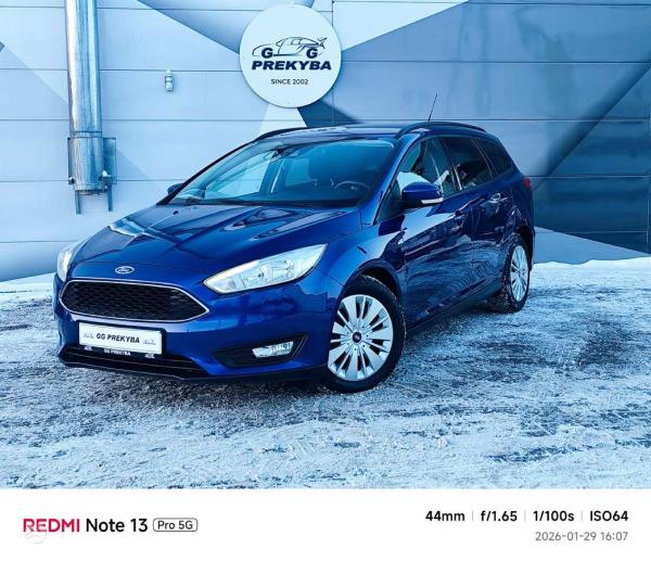 Blue Ford Focus 2016 in Kaunas, with an engine capacity of 1.50 L and mileage of 152 thousand km for 5450 €, photo 4 on AUTOMOTO.COM.LV