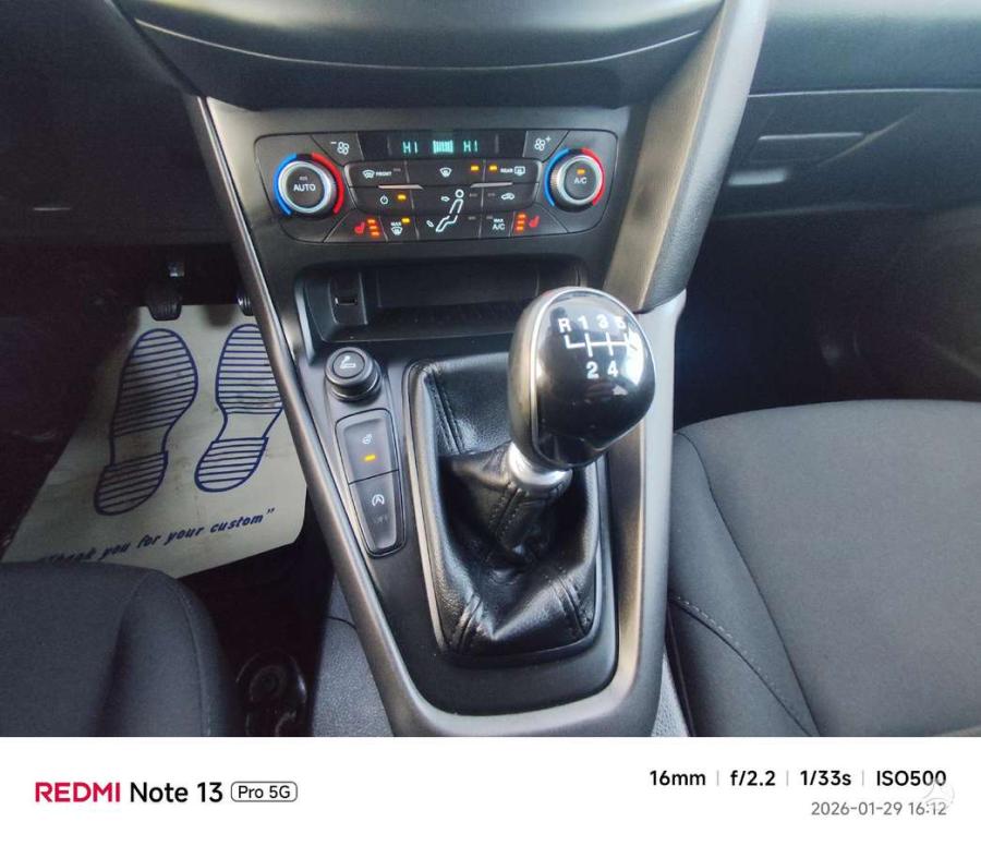 Blue Ford Focus 2016 in Kaunas, with an engine capacity of 1.50 L and mileage of 152 thousand km for 5450 €, photo 14 on AUTOMOTO.COM.LV