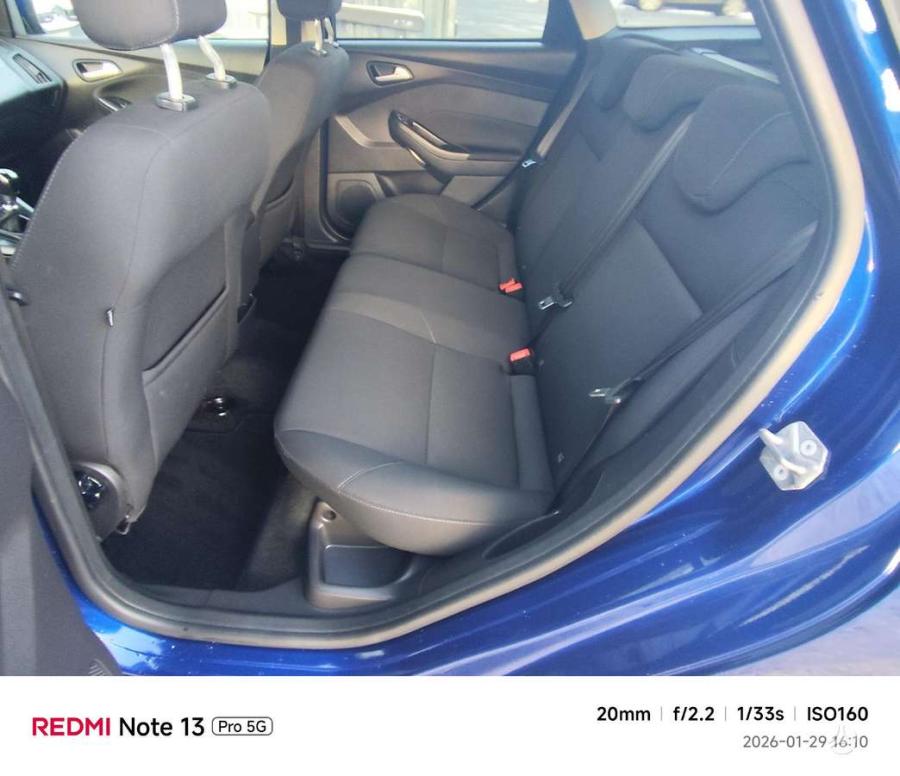 Blue Ford Focus 2016 in Kaunas, with an engine capacity of 1.50 L and mileage of 152 thousand km for 5450 €, photo 19 on AUTOMOTO.COM.LV