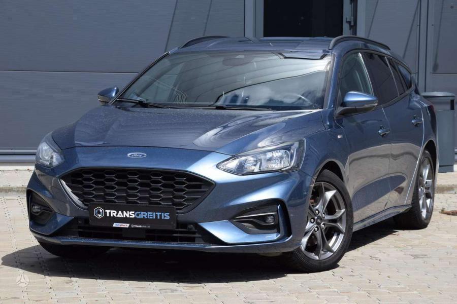 Zils Ford Focus 2019 Viļņa, ar dzinēja tilpumu 1.00 L un nobraukumu 256 tūkst. km par 6999 €, foto 1 vietnē AUTOMOTO.COM.LV
