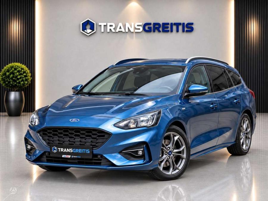 Blue Ford Focus 2019 in Vilnius, with an engine capacity of 1.00 L and mileage of 256 thousand km for 6950 €, photo 1 on AUTOMOTO.COM.LV