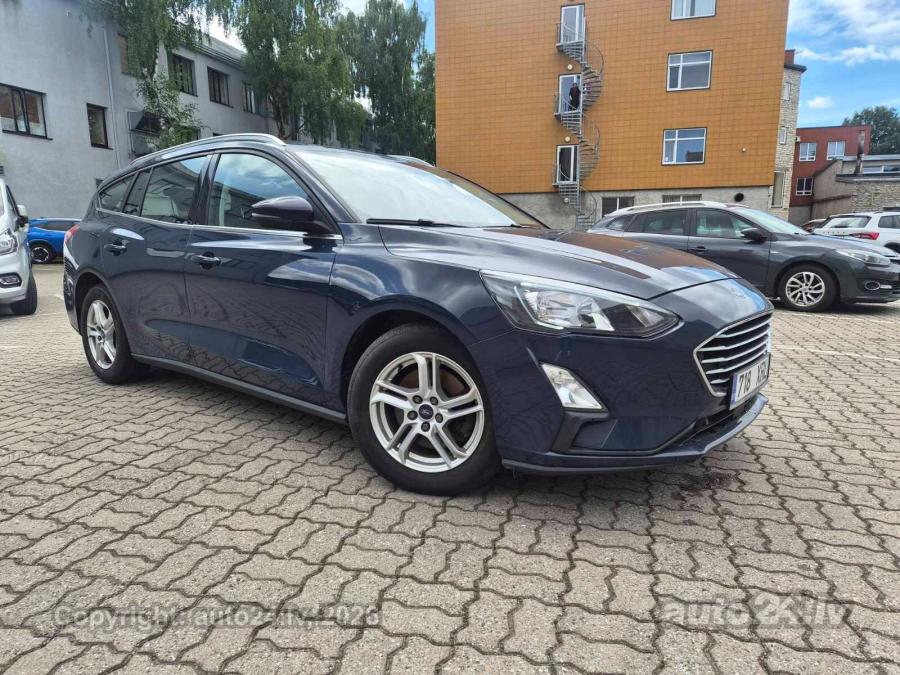 Blue Ford Focus 2021 in Tallinn, with an engine capacity of 1.50 L and mileage of 234 thousand km for 5390 €, photo 1 on AUTOMOTO.COM.LV