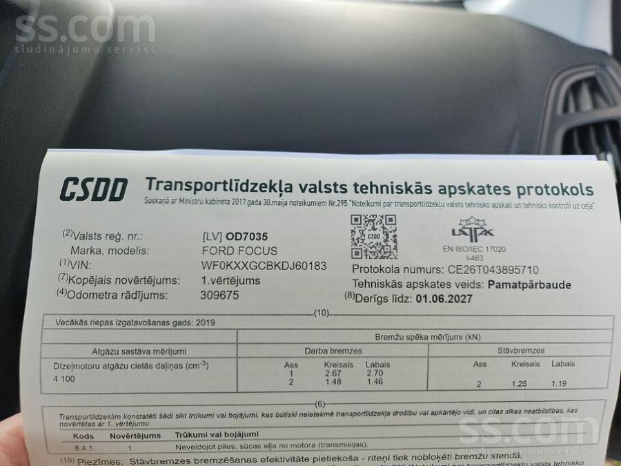 Brown Ford Focus 2013 in Cesis, with an engine capacity of 1.60 L and mileage of 299 thousand km for 4300 €, photo 11 on AUTOMOTO.COM.LV