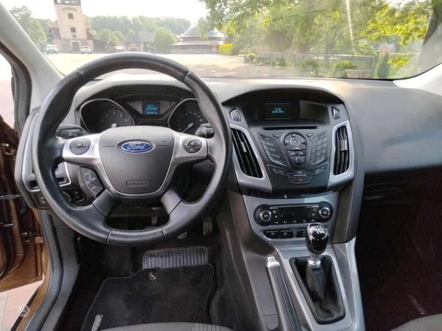 Brown Ford Focus 2014 in Vilnius, with an engine capacity of 1.00 L and mileage of 88 thousand km for 5250 €, photo 15 on AUTOMOTO.COM.LV
