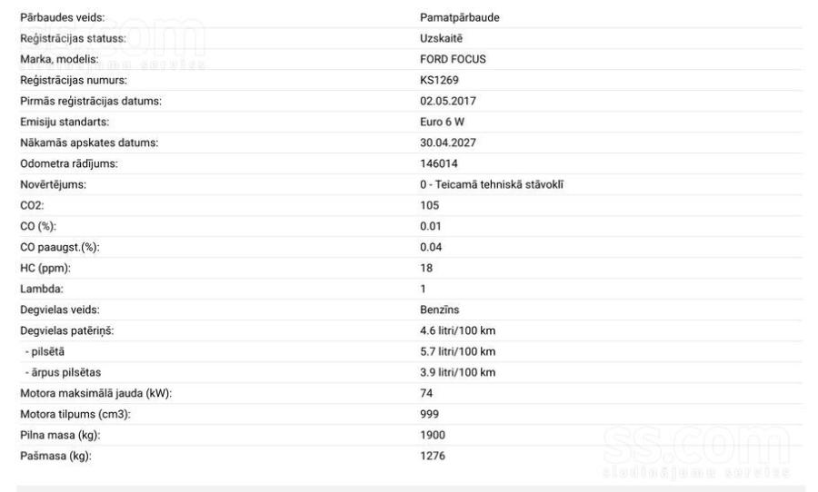 Коричневый Форд Фокус 2017 в Рига, объемом двигателя 1.00 л и пробегом 147 тыс. км за 4490 €, фото 17 на AUTOMOTO.COM.LV