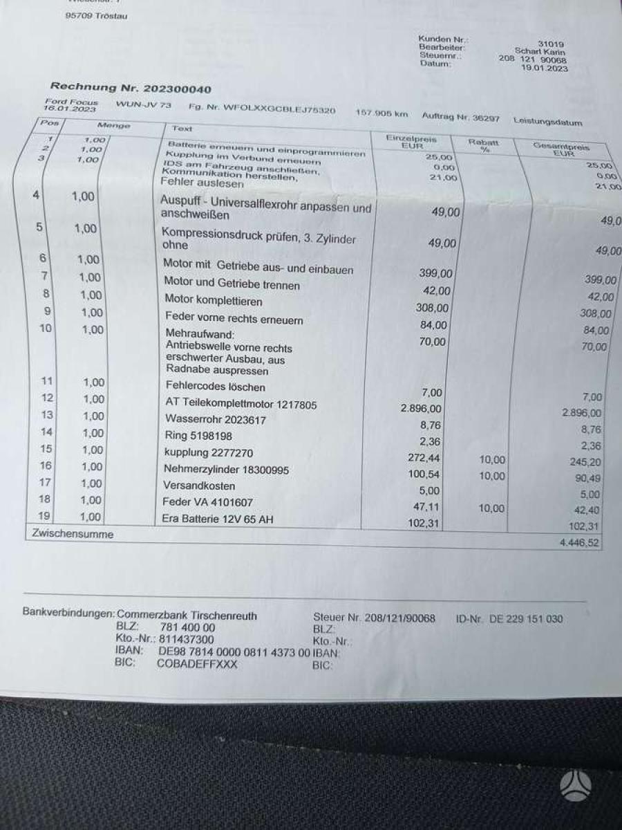 Brūns Ford Focus 2014 Rokiškis, ar dzinēja tilpumu 1.00 L un nobraukumu 205 tūkst. km par 2300 €, foto 15 vietnē AUTOMOTO.COM.LV