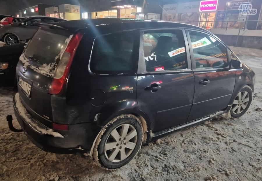 Black Ford Focus C-Max 2006 in Anyksciai, with an engine capacity of 2.00 L and mileage of 289 thousand km for 1290 €, photo 3 on AUTOMOTO.COM.LV
