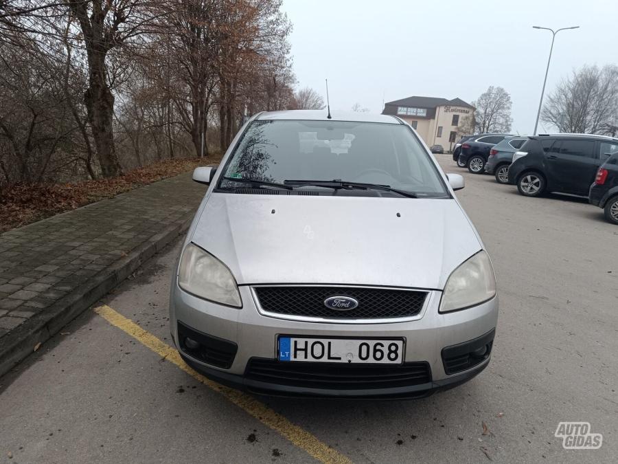 Grey Ford Focus C-Max 2006 in Vilnius, with an engine capacity of 1.60 L and mileage of 369 thousand km for 1050 €, photo 2 on AUTOMOTO.COM.LV