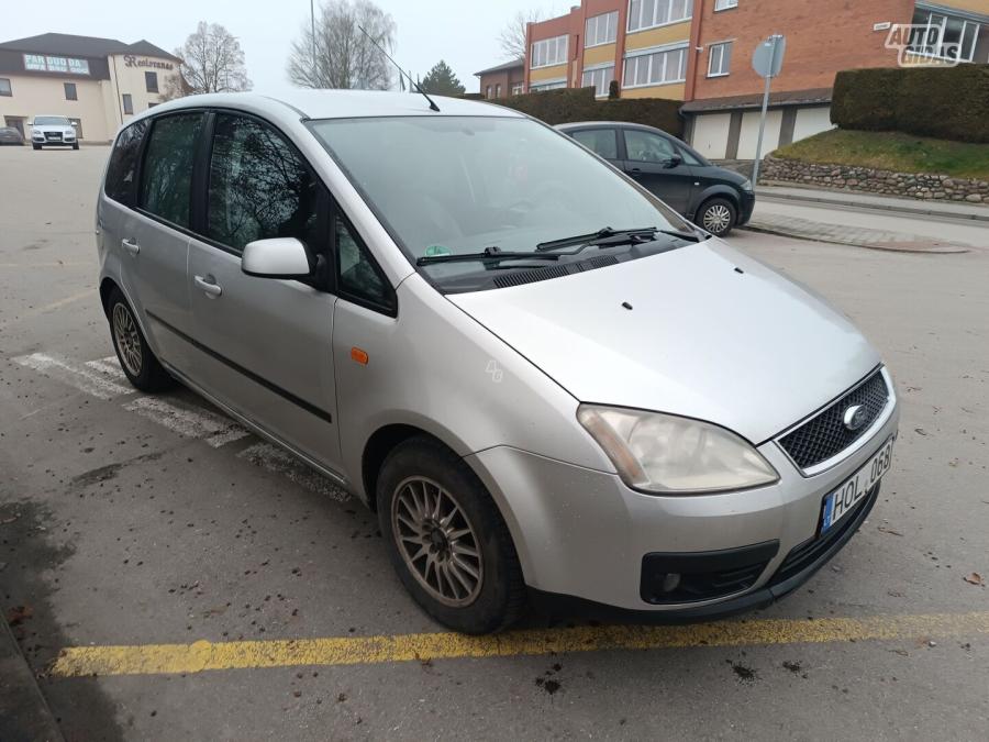 Grey Ford Focus C-Max 2006 in Vilnius, with an engine capacity of 1.60 L and mileage of 369 thousand km for 1050 €, photo 3 on AUTOMOTO.COM.LV