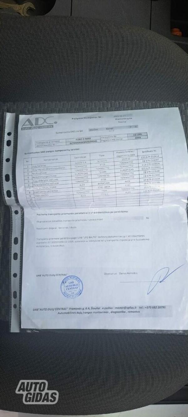 Серый Форд Фокус Си-Макс 2003 в Пакруойис, объемом двигателя 1.80 л и пробегом 221 тыс. км за 500 €, фото 8 на AUTOMOTO.COM.LV