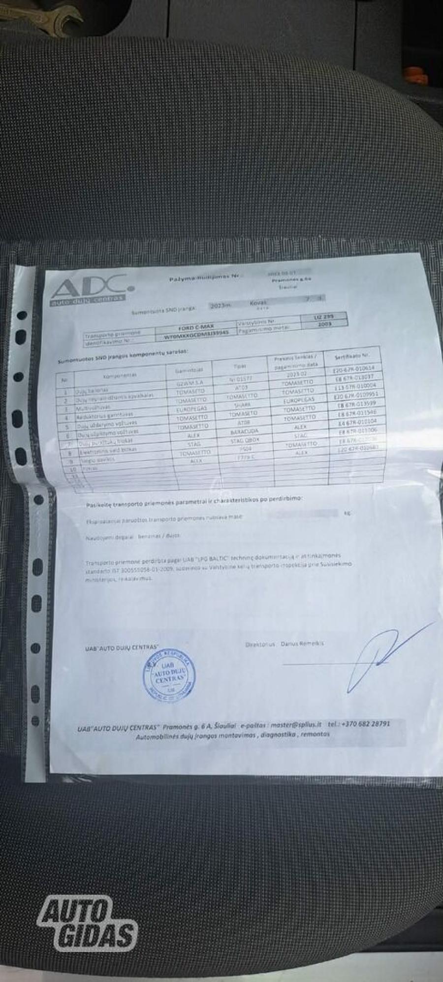 Серый Форд Фокус Си-Макс 2003 в Пакруойис, объемом двигателя 1.80 л и пробегом 221 тыс. км за 500 €, фото 8 на AUTOMOTO.COM.LV