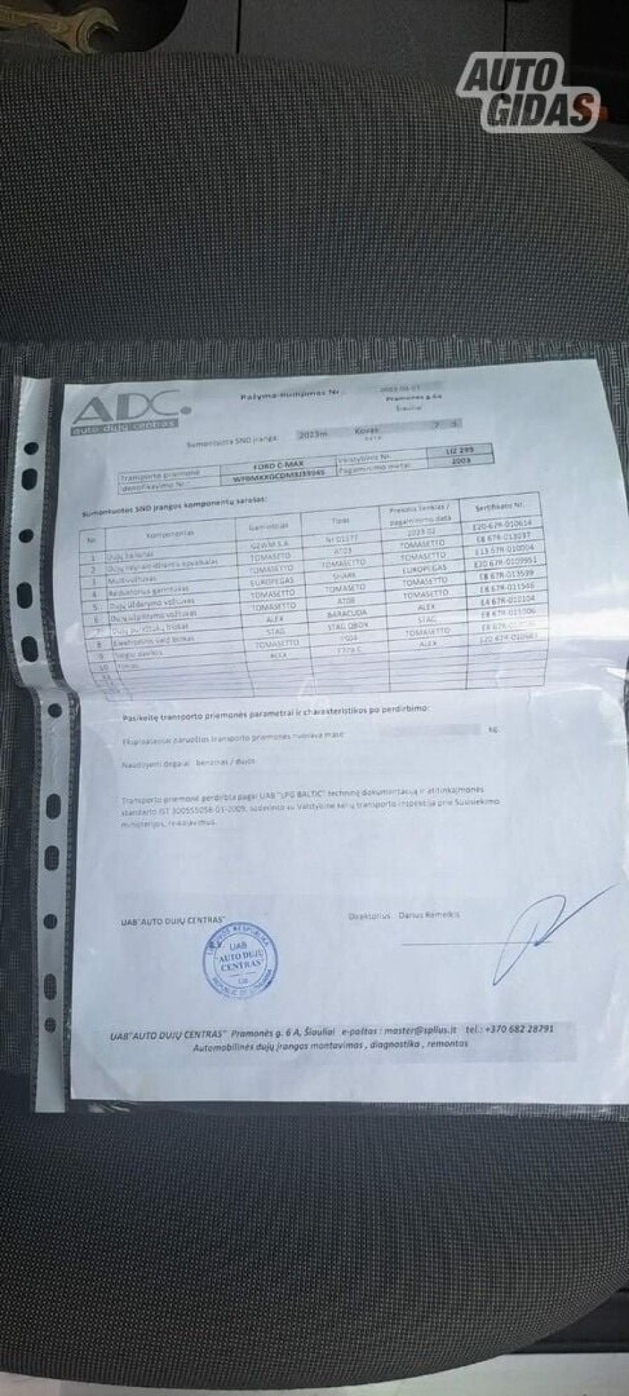 Серый Форд Фокус Си-Макс 2003 в Пакруойис, объемом двигателя 1.80 л и пробегом 221 тыс. км за 500 €, фото 22 на AUTOMOTO.COM.LV