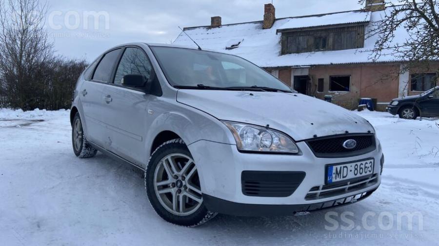 Pelēks Ford Focus 2008 Dobele, ar dzinēja tilpumu 1.80 L un nobraukumu 372 tūkst. km par 1650 €, foto 1 vietnē AUTOMOTO.COM.LV