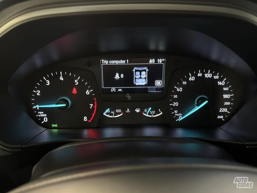 Grey Ford Focus 2019 in Vilnius, with an engine capacity of 1.00 L and mileage of 38 thousand km for 9000 €, photo 14 on AUTOMOTO.COM.LV