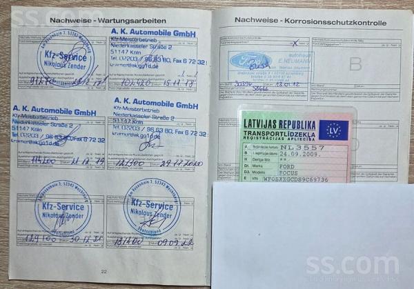 Серый Форд Фокус 2009 в Рига, объемом двигателя 1.80 л и пробегом 183 тыс. км за 2400 €, фото 9 на AUTOMOTO.COM.LV